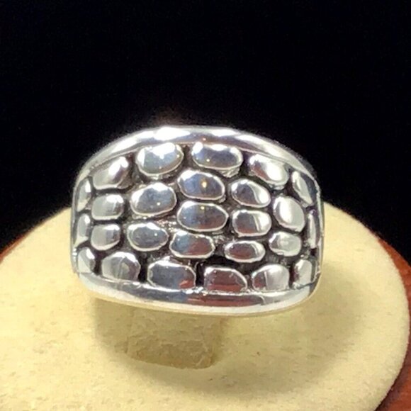 Unbranded | Jewelry | Sterling Silver Dome Pebble Ring 4gms Size 575 | Poshmark